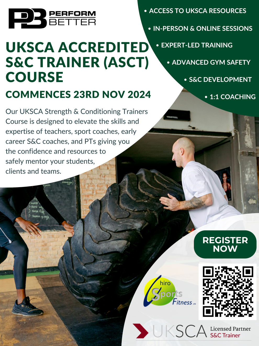 UKSCA Accredited S&C Trainer Qualification Course – Perform Better